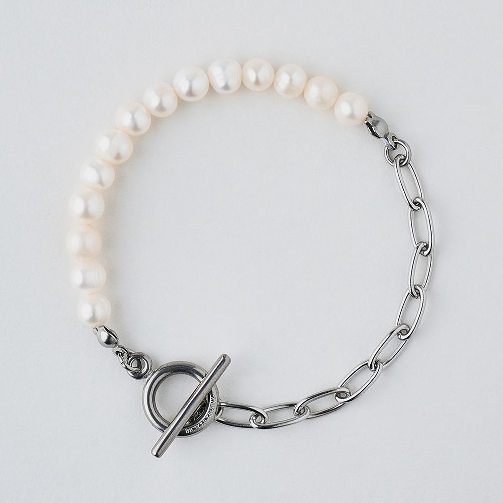 BT 담수진주 팔찌 08 (2 type / 6mm half & half) - 감도 깊은 취향 셀렉트샵 29CM