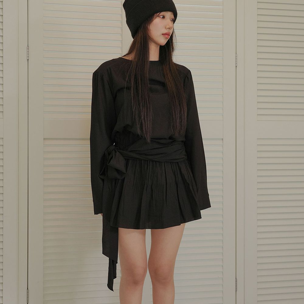 Draped mini Dress / Black - 감도 깊은 취향 셀렉트샵 29CM