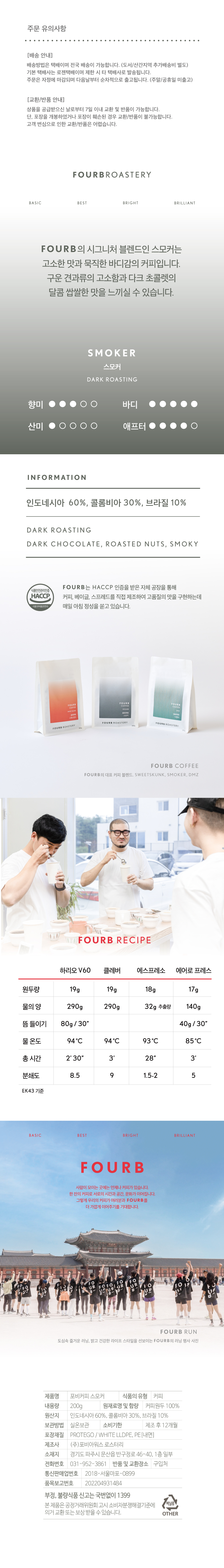 원두 스모커 블렌드 200g - 감도 깊은 취향 셀렉트샵 29CM