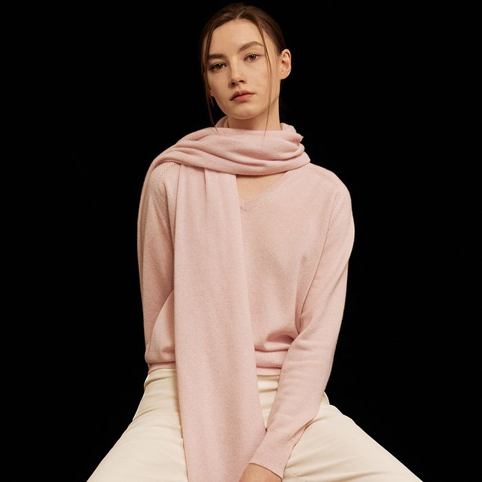 Cashmere 100% Knit Muffler Pink - 감도 깊은 취향 셀렉트샵 29CM