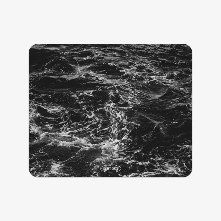 [black wave mouse pad] 윤슬 바다 물결 파도 감성 무채색 마우스패드 - 감도 깊은 취향 셀렉트샵 29CM