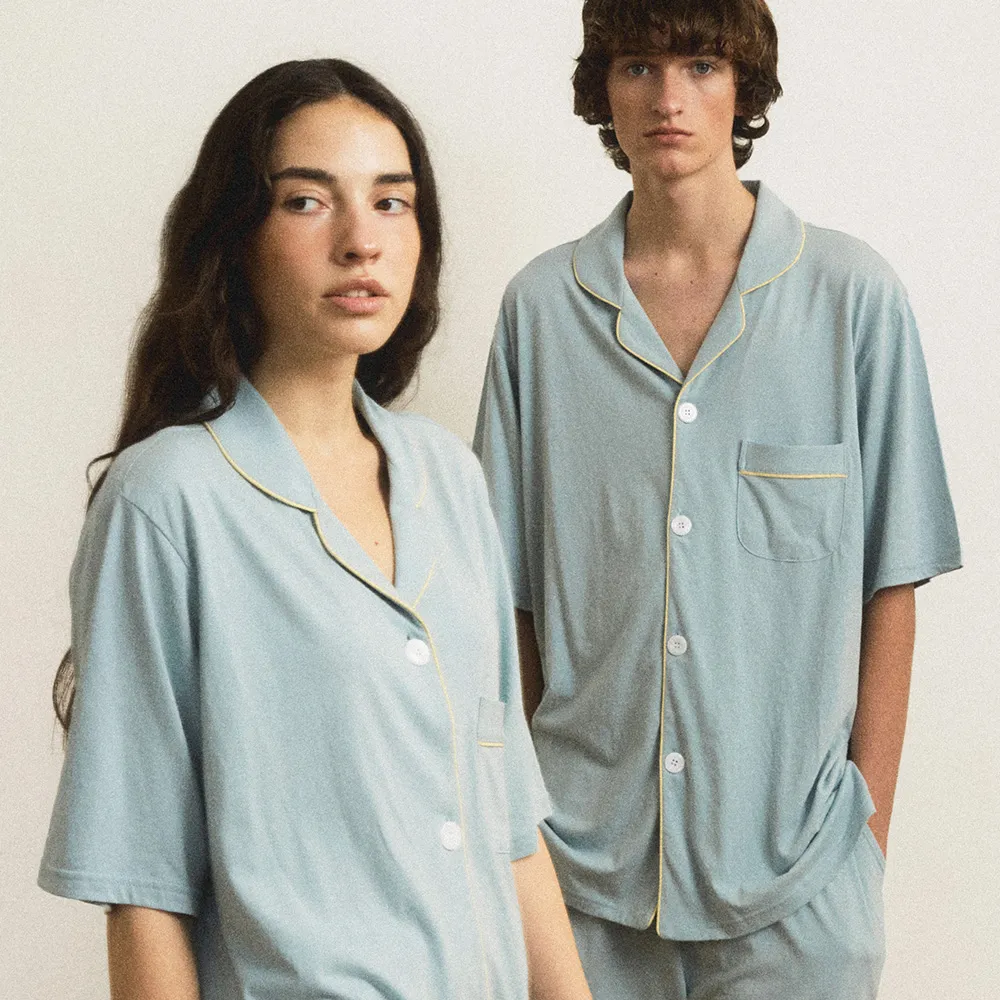 [모달] (couple) Essential Mint Grey Short Pajama Set - 감도 깊은 취향 셀렉트샵 29CM