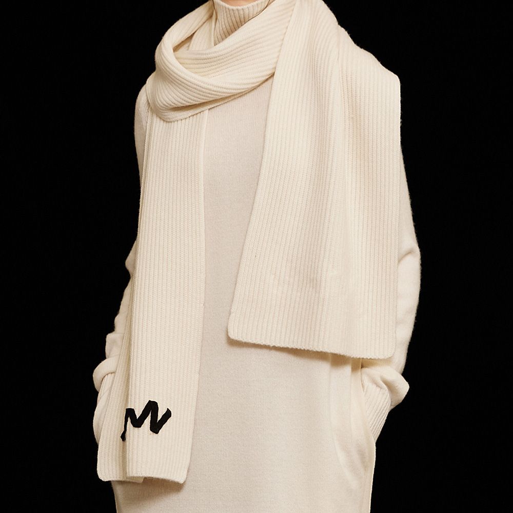 Ribbed Cashmere Muffler Ivory - 감도 깊은 취향 셀렉트샵 29CM
