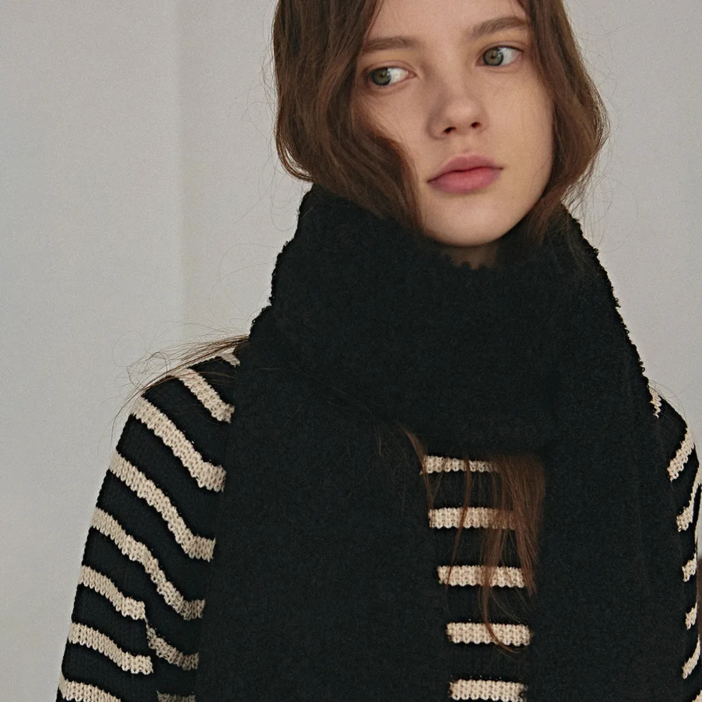 FLUFFY DEEP MUFFLER_BLACK - 감도 깊은 취향 셀렉트샵 29CM