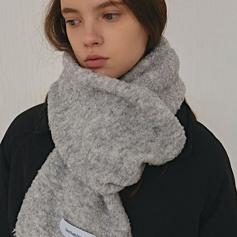 FLUFFY DEEP MUFFLER_LIGHT GRAY - 감도 깊은 취향 셀렉트샵 29CM