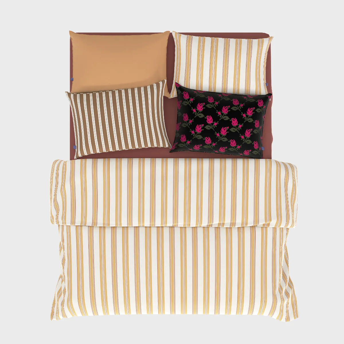 [29CM 단독] 피넛스트라이프&샌드베이지 이불커버세트 SSQ 2material - 감도 깊은 취향 셀렉트샵 29CM