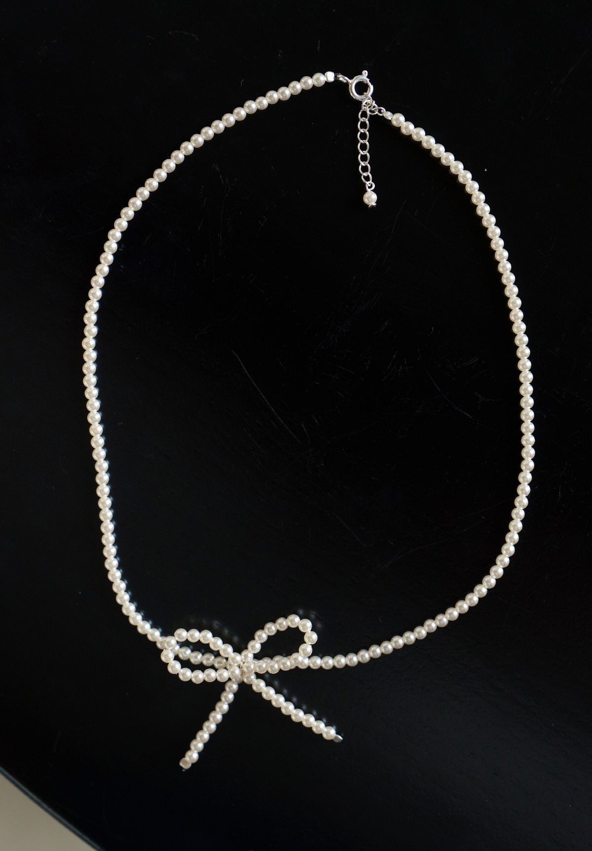 little pearl ribbon necklace - 감도 깊은 취향 셀렉트샵 29CM