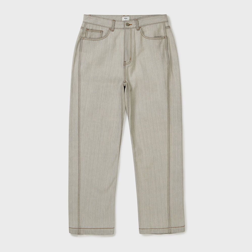 [Mmlg] SIDE LINE DENIM PANTS (SAND GREY) - 감도 깊은 취향 셀렉트샵 29CM