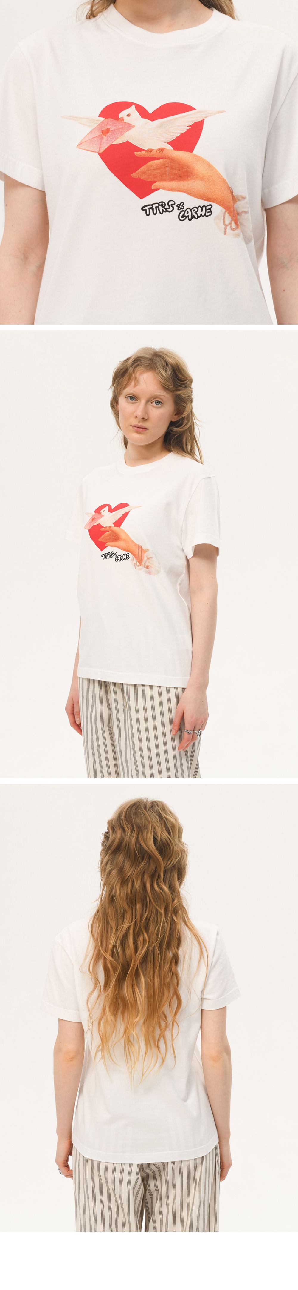 (U) CHARMING SKY LOVE T-SHIRT (WHITE) - 감도 깊은 취향 셀렉트샵 29CM