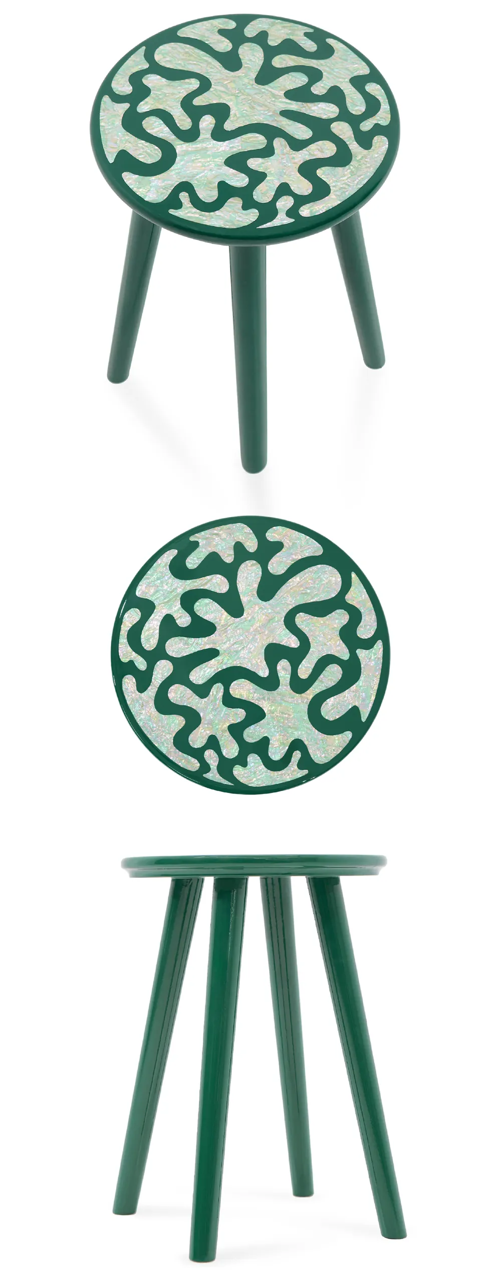 Floral Jagae Stool 플로럴 자개 스툴 - 감도 깊은 취향 셀렉트샵 29CM