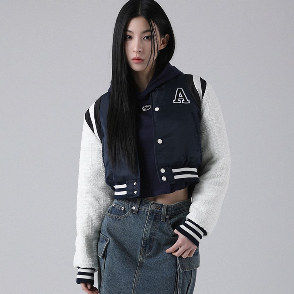 Atlantis Marine Crop Varsity Jacket NAVY - 감도 깊은 취향 셀렉트샵 29CM
