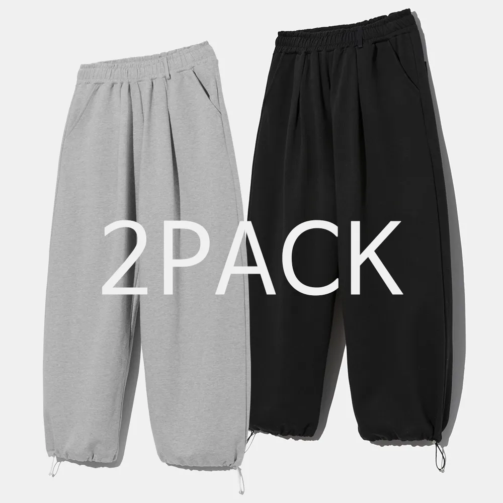 [2PACK] 투턱 와이드 스웻 팬츠 패키지 - 감도 깊은 취향 셀렉트샵 29CM