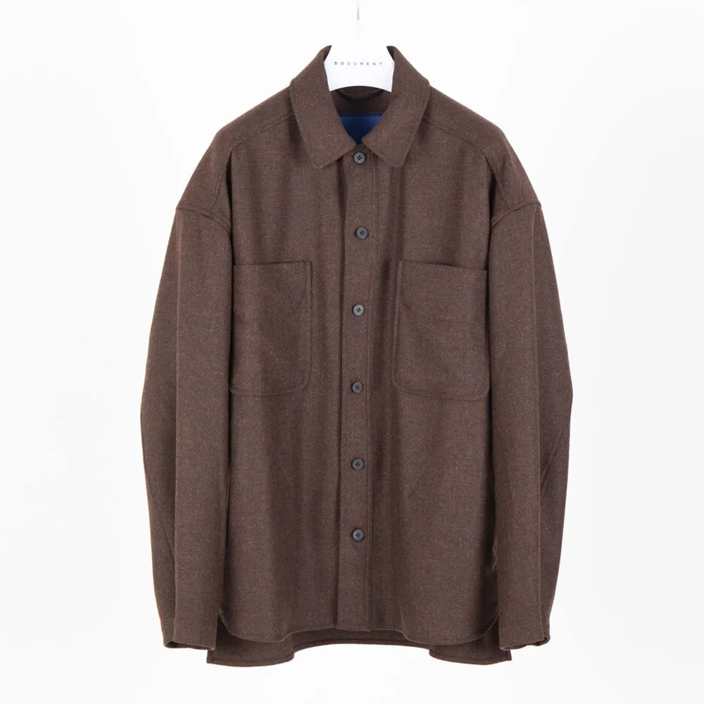 ENGLISH WOOL SHIRTING JACKET (BROWN) - 감도 깊은 취향 셀렉트샵 29CM