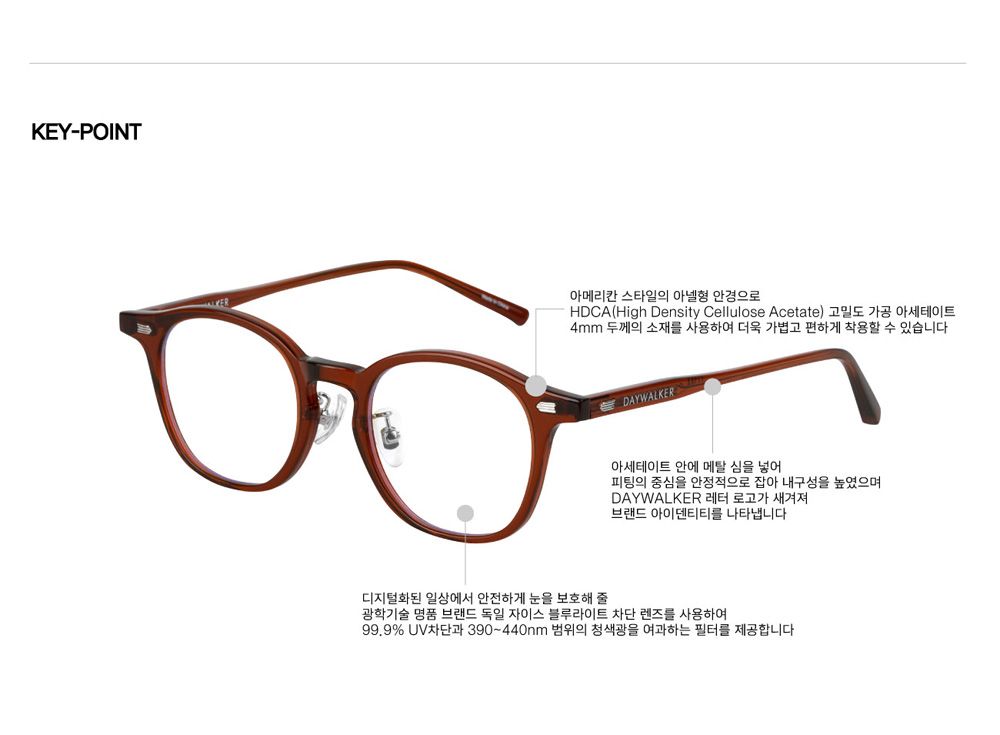 자이스 렌즈 남녀공용 블루라이트차단 안경 TOM C4 - 감도 깊은 취향 셀렉트샵 29CM