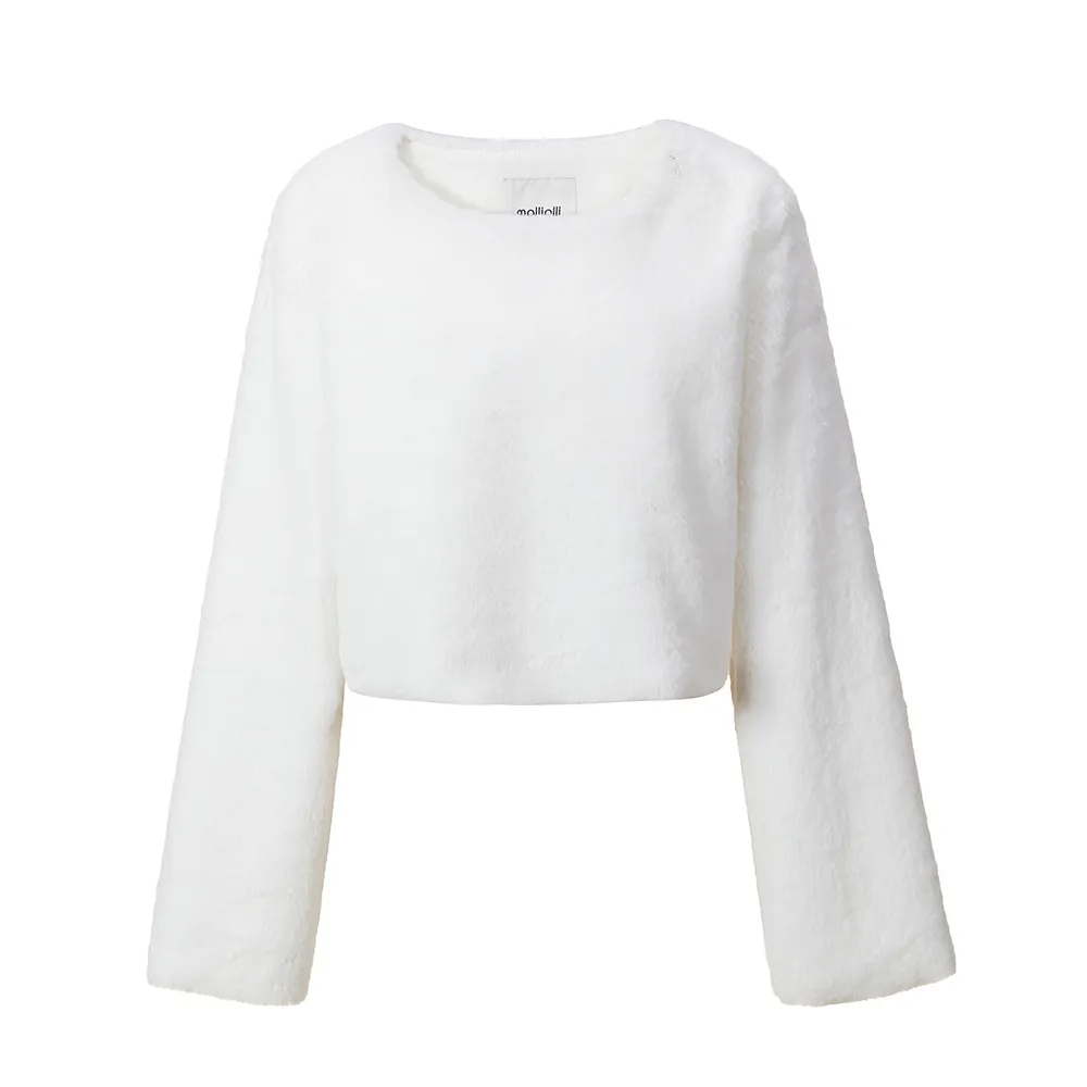 Pure fur crop top [white] - 감도 깊은 취향 셀렉트샵 29CM