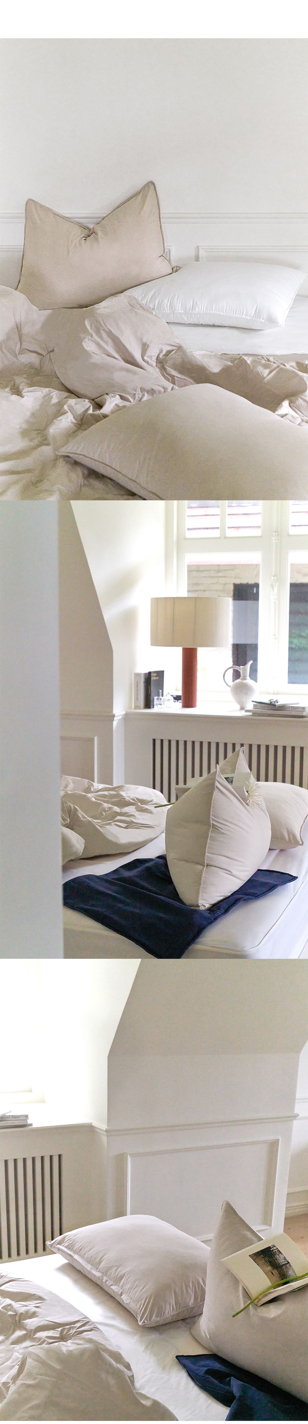 설탕이불 알러지케어 먼지없는 차렵이불 세트 - 오트밀 (SS/Q) - 감도 깊은 취향 셀렉트샵 29CM