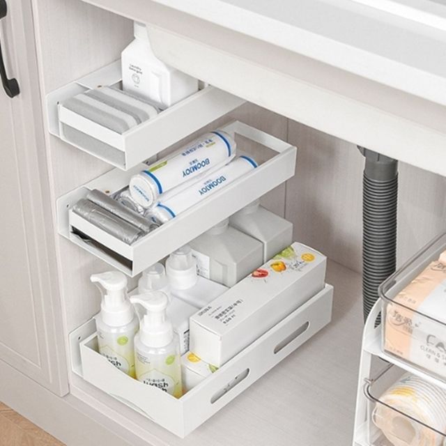 주방 슬라이드 싱크대 다용도 선반 정리함 2size - 감도 깊은 취향 셀렉트샵 29CM