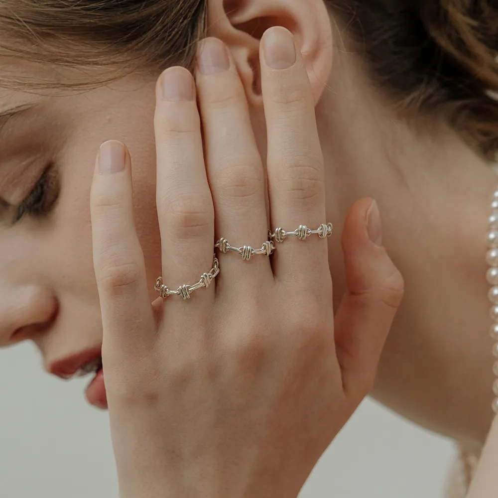 [Silver925] WE003 Chain harmony ring - 감도 깊은 취향 셀렉트샵 29CM