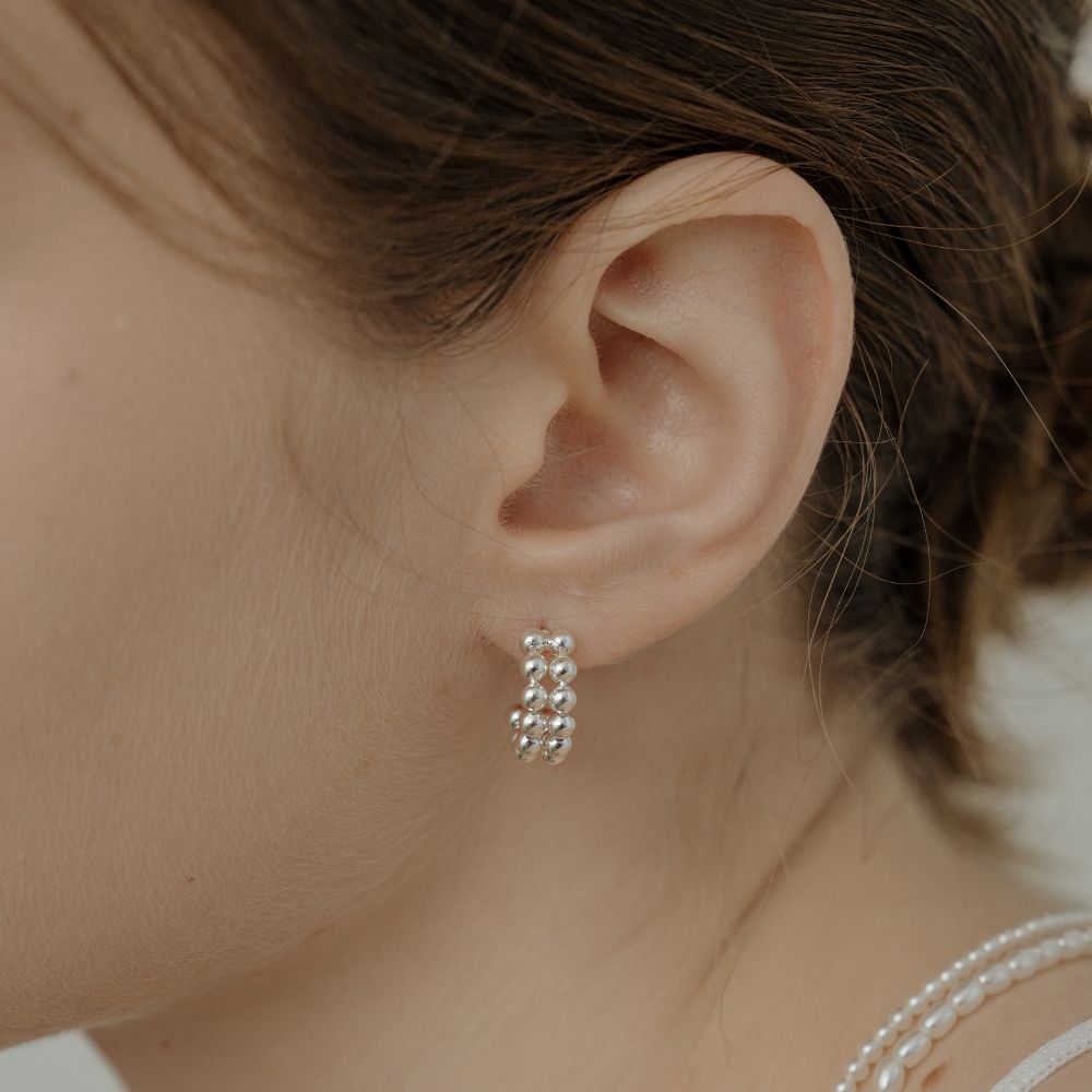 [Silver925] WE020 Silver bubble earring - 감도 깊은 취향 셀렉트샵 29CM