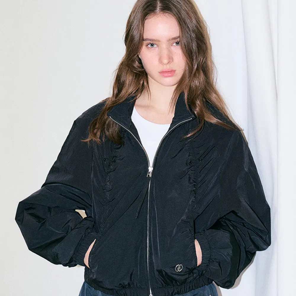 SHIRRING STRING BLOUSON JUMPER BK - 감도 깊은 취향 셀렉트샵 29CM