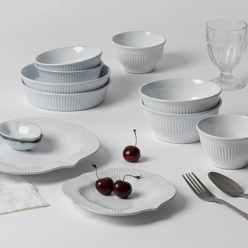 블랑 플리츠 2인 그릇세트 12P - 감도 깊은 취향 셀렉트샵 29CM