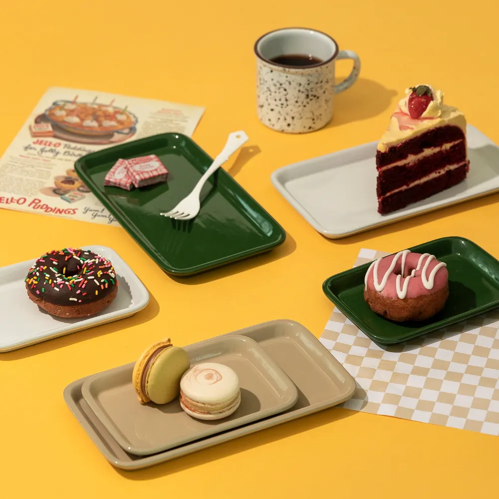 어라운드 솔리드 직사각접시 세트 2P 3color - 감도 깊은 취향 셀렉트샵 29CM