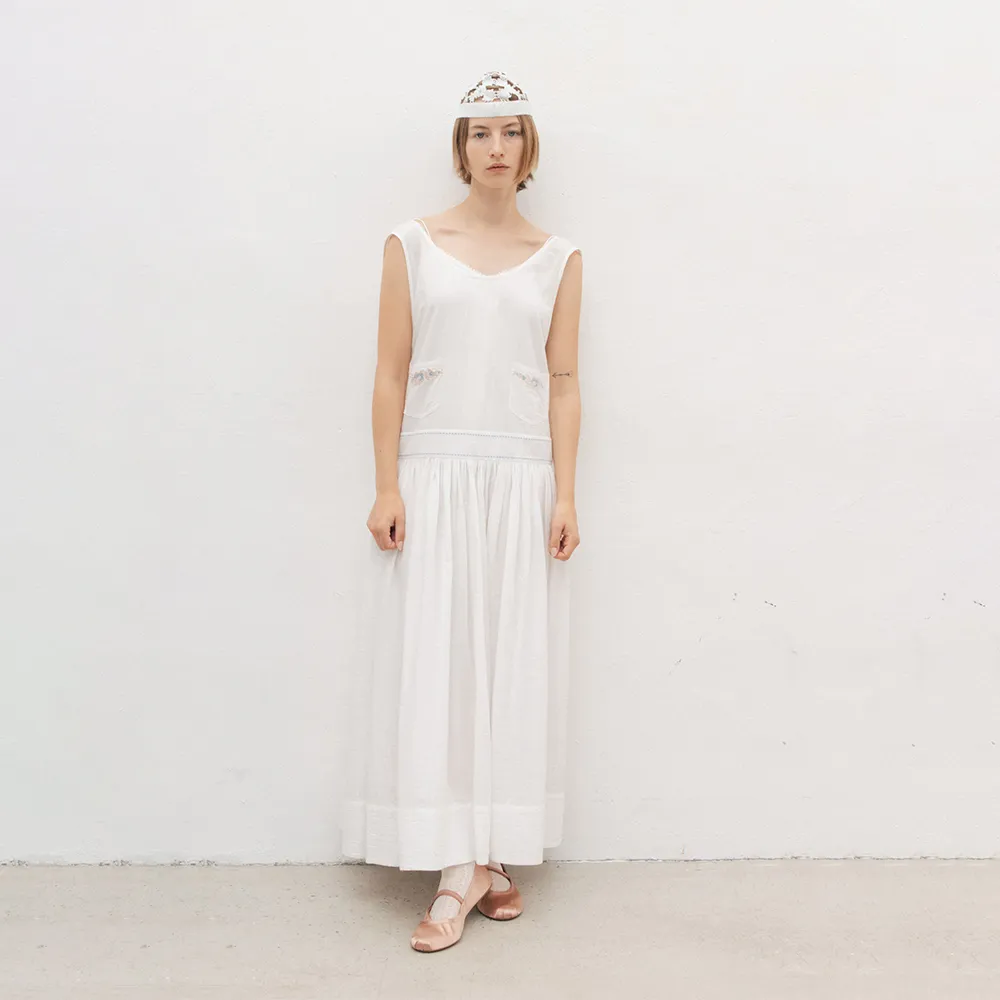 Via Foy cotton long onepiece (White) - 감도 깊은 취향 셀렉트샵 29CM