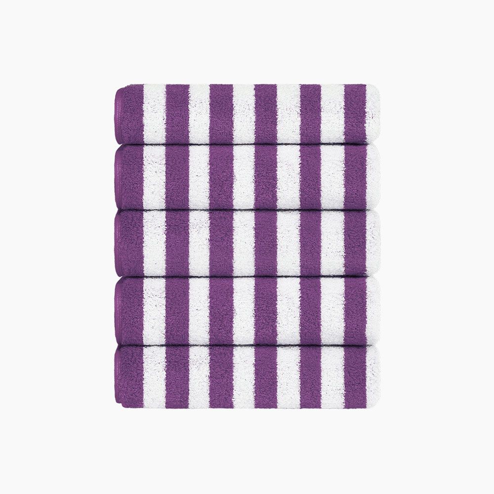 5P 스트라이프 바이올렛 수피마 수건 230g - 감도 깊은 취향 셀렉트샵 29CM