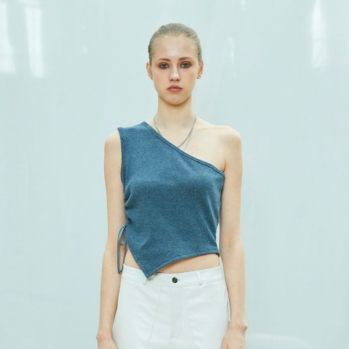 L9 ONE SHOULDER TOP(BLUE) - 감도 깊은 취향 셀렉트샵 29CM