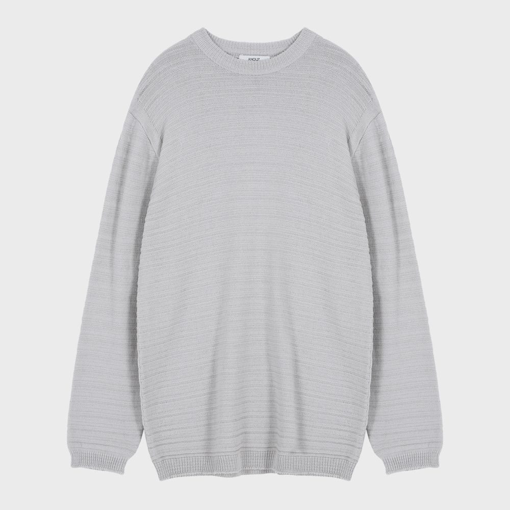 Crew neck Loose Sleeve Knit, Light gray - 감도 깊은 취향 셀렉트샵 29CM