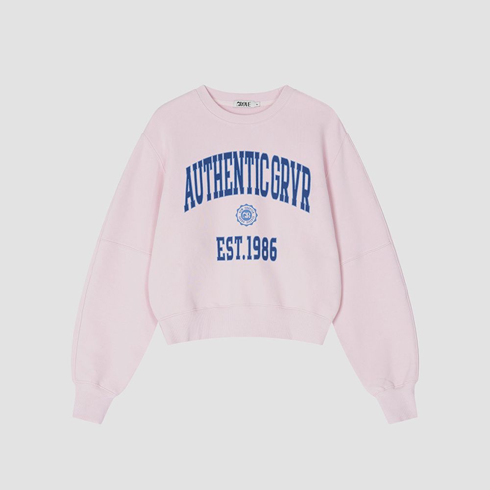 AUTHENTIC GRVR SWEAT SHIRT (PINK) - 감도 깊은 취향 셀렉트샵 29CM