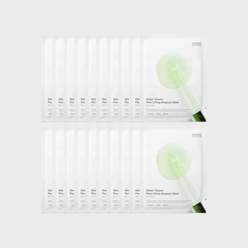[3중 모공 케어] 그린토마토 포어 리프팅 마스크(2BOX-20매입) - 감도 깊은 취향 셀렉트샵 29CM