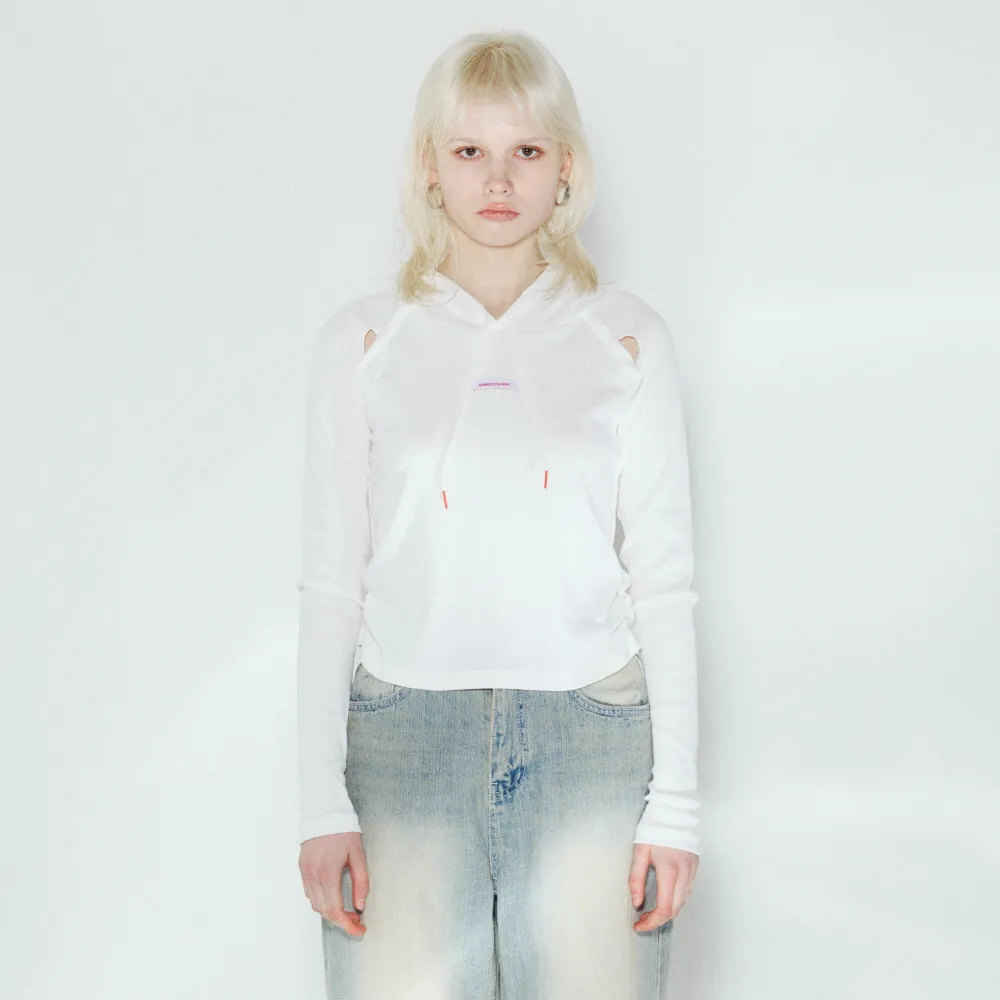 RED TIP STRING HOODIE (IVORY) - 감도 깊은 취향 셀렉트샵 29CM