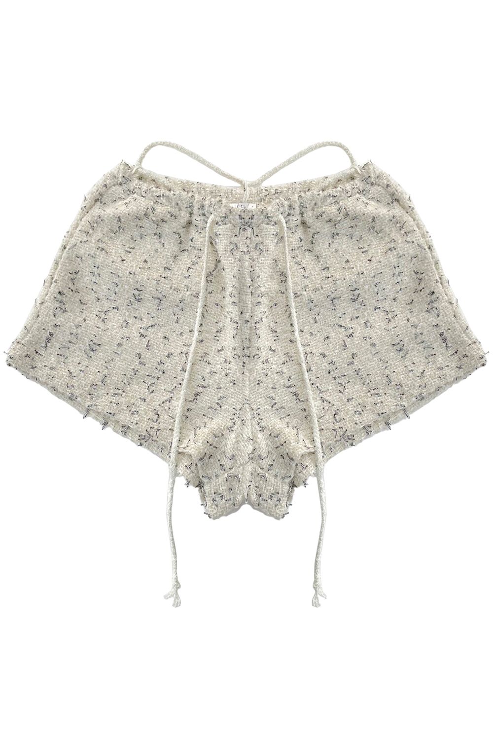 RIBBON TWEED STRING SHORT PANTS [WHITE] - 감도 깊은 취향 셀렉트샵 29CM