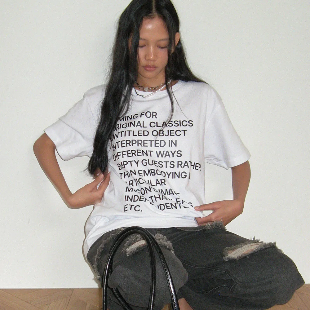 레터링 아카이브 티셔츠 [화이트] - 감도 깊은 취향 셀렉트샵 29CM