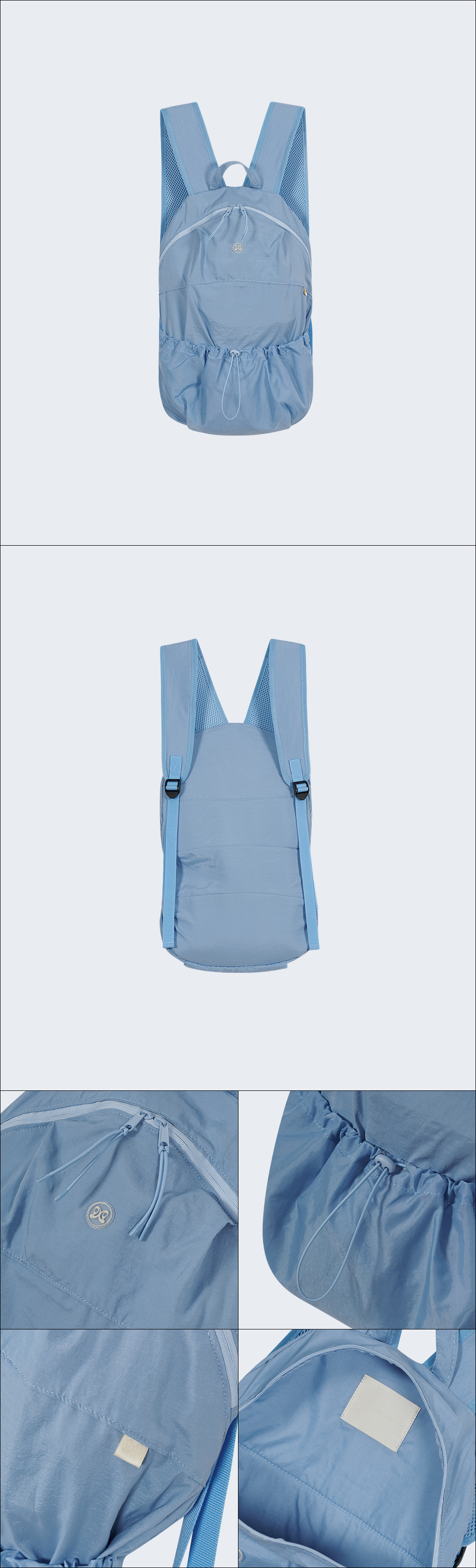 Front Shirring Backpack [Blue] - 감도 깊은 취향 셀렉트샵 29CM