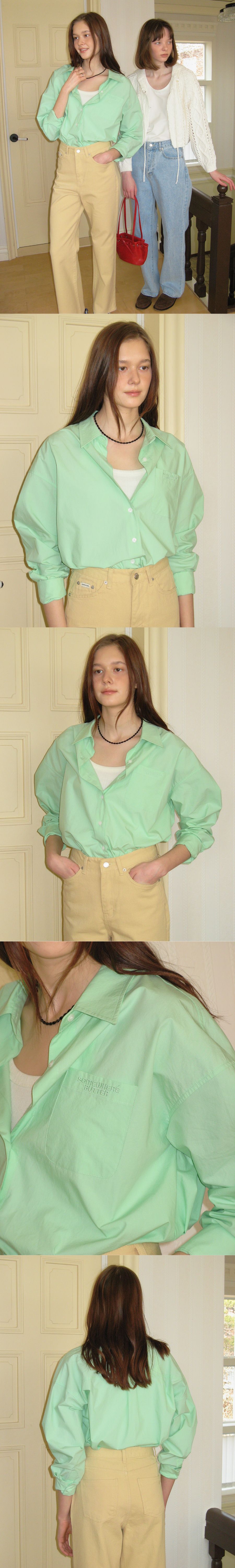 Classic cotton shirt - mint - 감도 깊은 취향 셀렉트샵 29CM