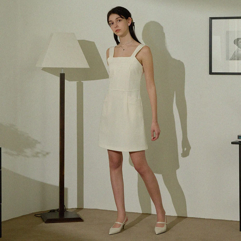 Dear tiny button mini dress - ivory - 감도 깊은 취향 셀렉트샵 29CM