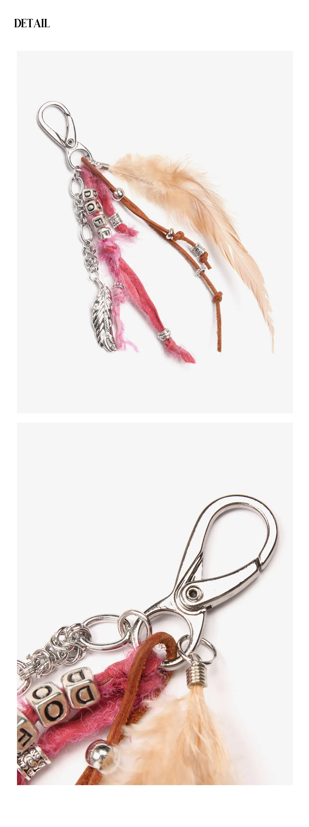 Signature Plume Key Ring in Pink - 감도 깊은 취향 셀렉트샵 29CM