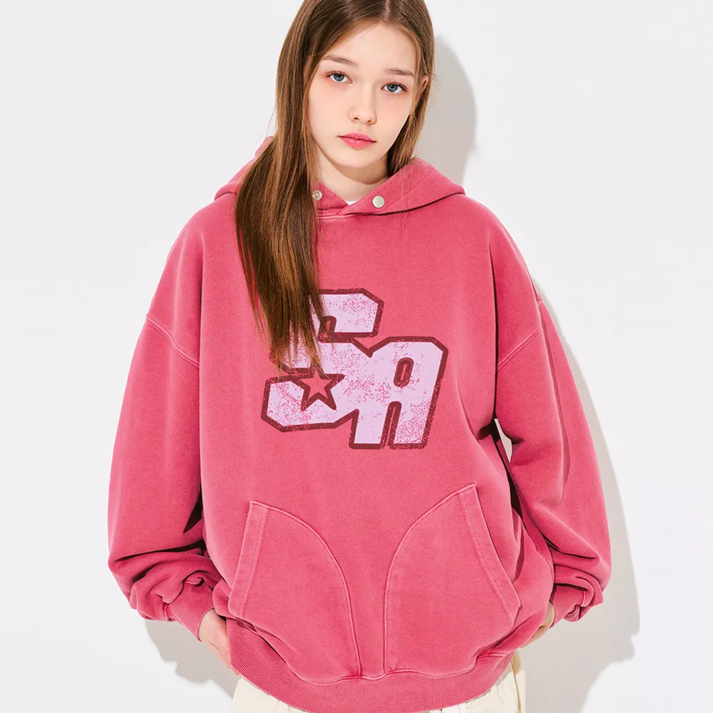 SA PIGMENT SNAP BUTTON HOODIE [PINK] - 감도 깊은 취향 셀렉트샵 29CM