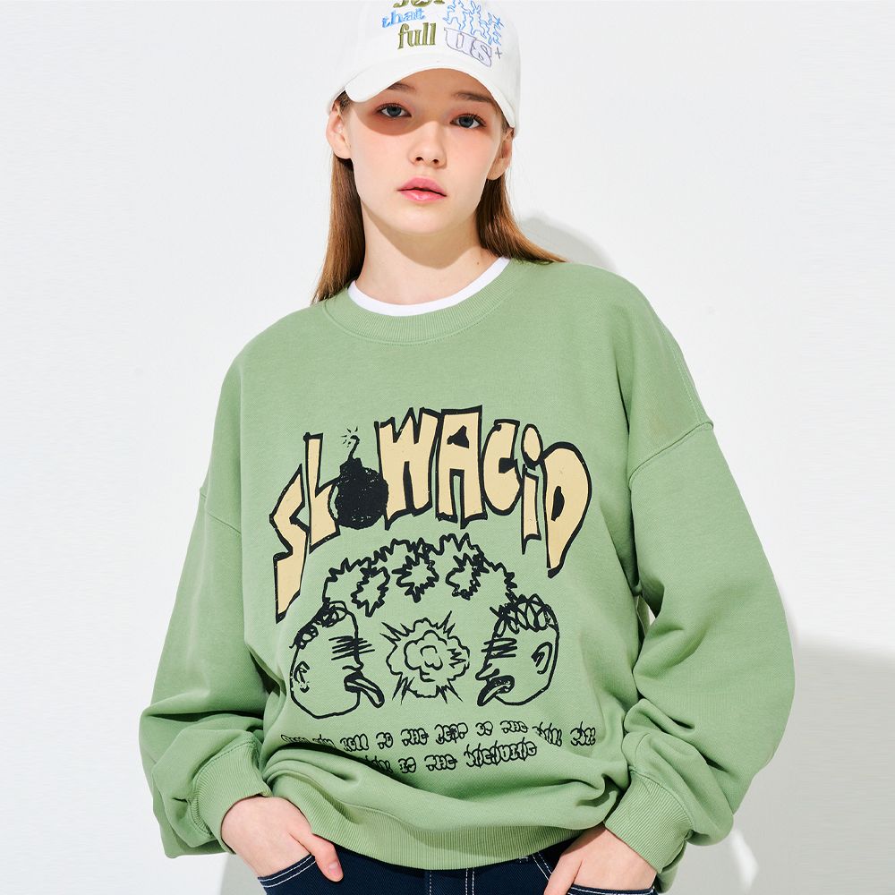 SLOWBOMB SWEATSHIRT [LIGHT GREEN] - 감도 깊은 취향 셀렉트샵 29CM