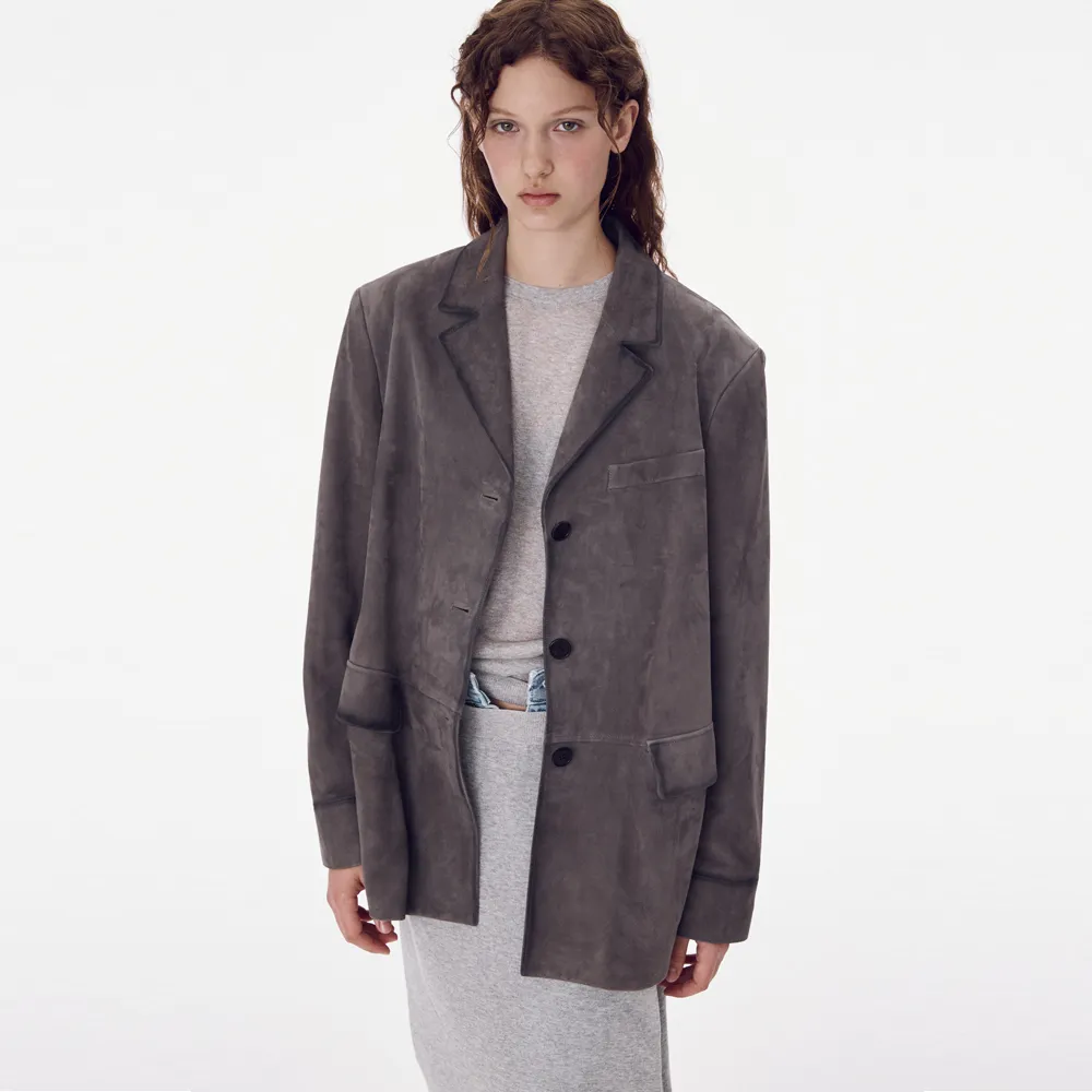 3 Button Suede Jacket, Charcoal - 감도 깊은 취향 셀렉트샵 29CM