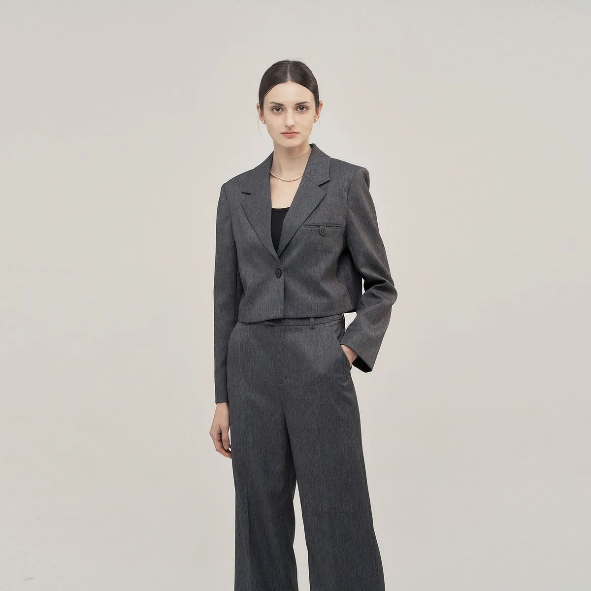 ONE BUTTON SHORT GRAY JACEKT - 감도 깊은 취향 셀렉트샵 29CM