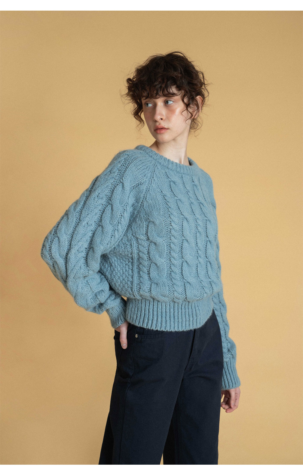 [3/25출고 예정]Robin cable knit_skyblue - 감도 깊은 취향 셀렉트샵 29CM