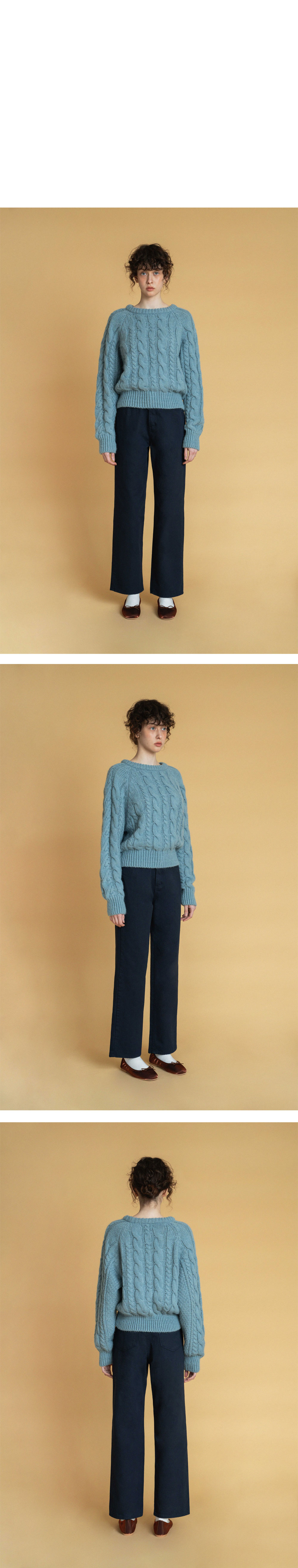 [3/25출고 예정]Robin cable knit_skyblue - 감도 깊은 취향 셀렉트샵 29CM