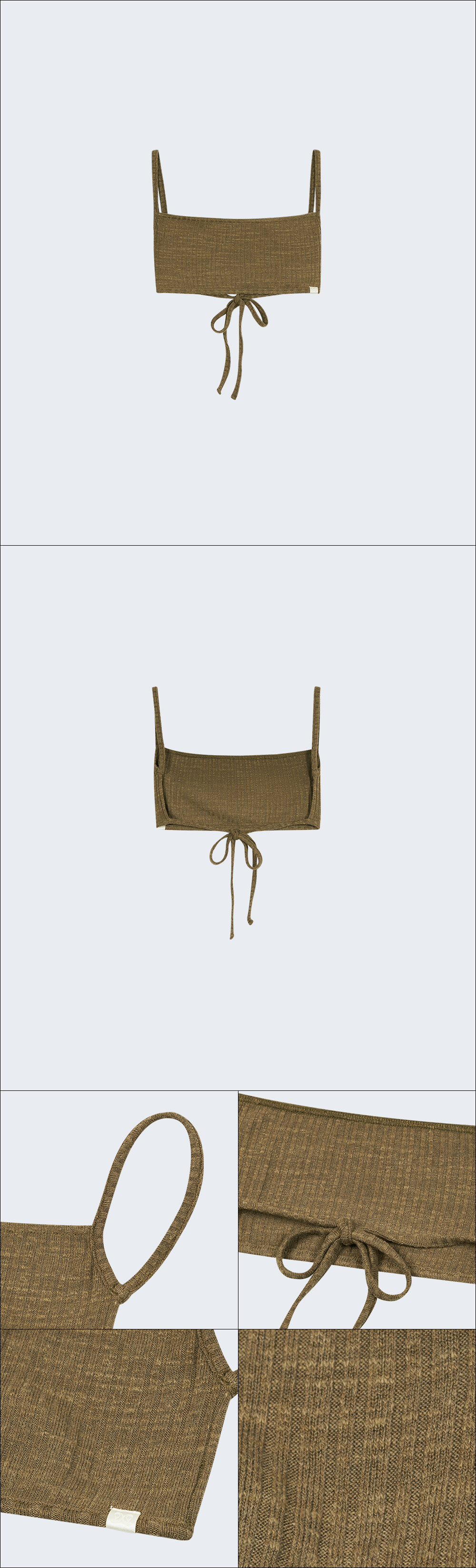Knitted Strap Sleeveless Top [Brown] - 감도 깊은 취향 셀렉트샵 29CM