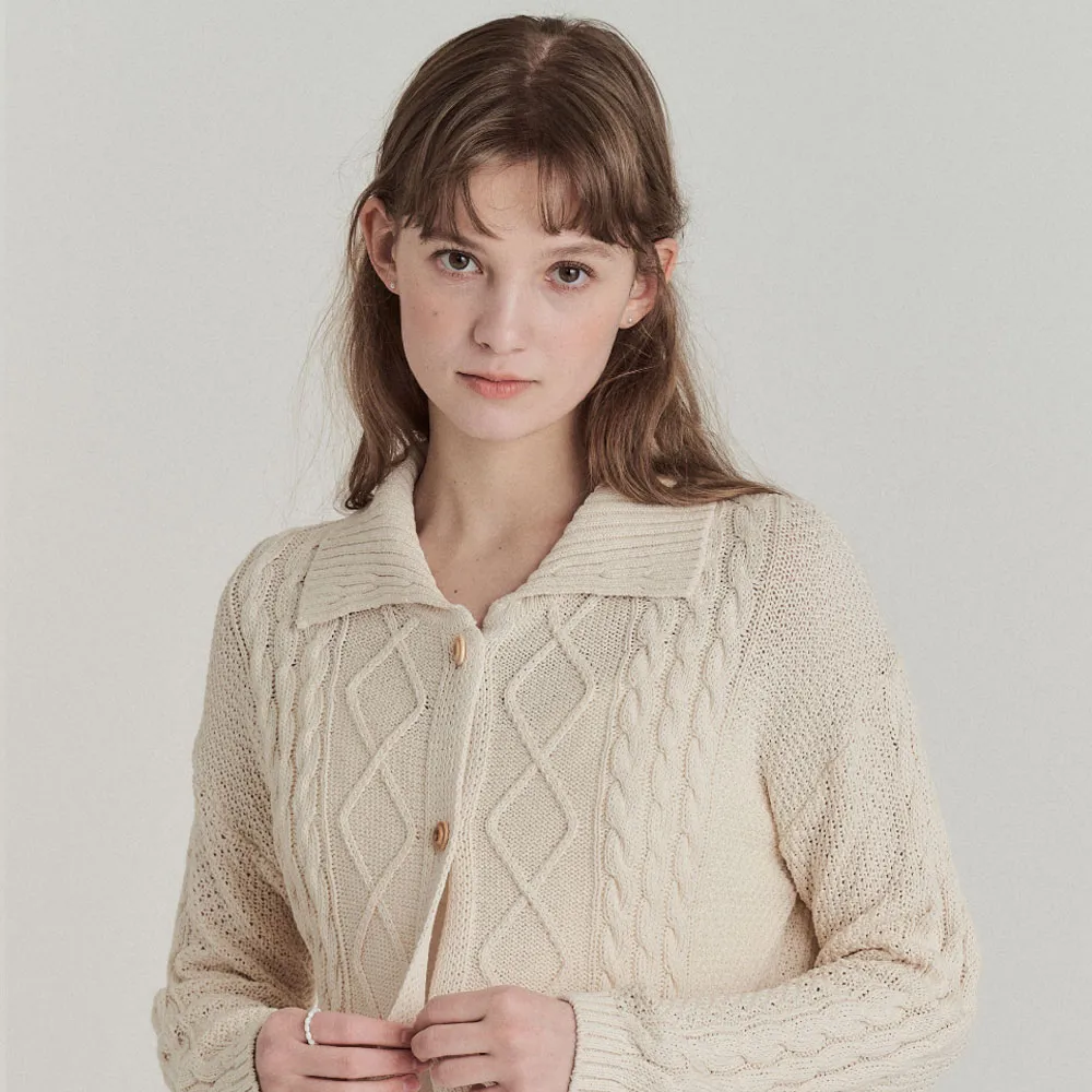 Cable Collar Cardigan (Summer Ver.) - 감도 깊은 취향 셀렉트샵 29CM