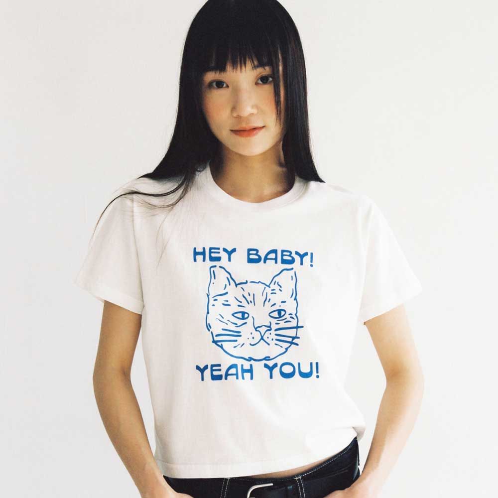 Hey Cat Cropped Tee - 감도 깊은 취향 셀렉트샵 29CM