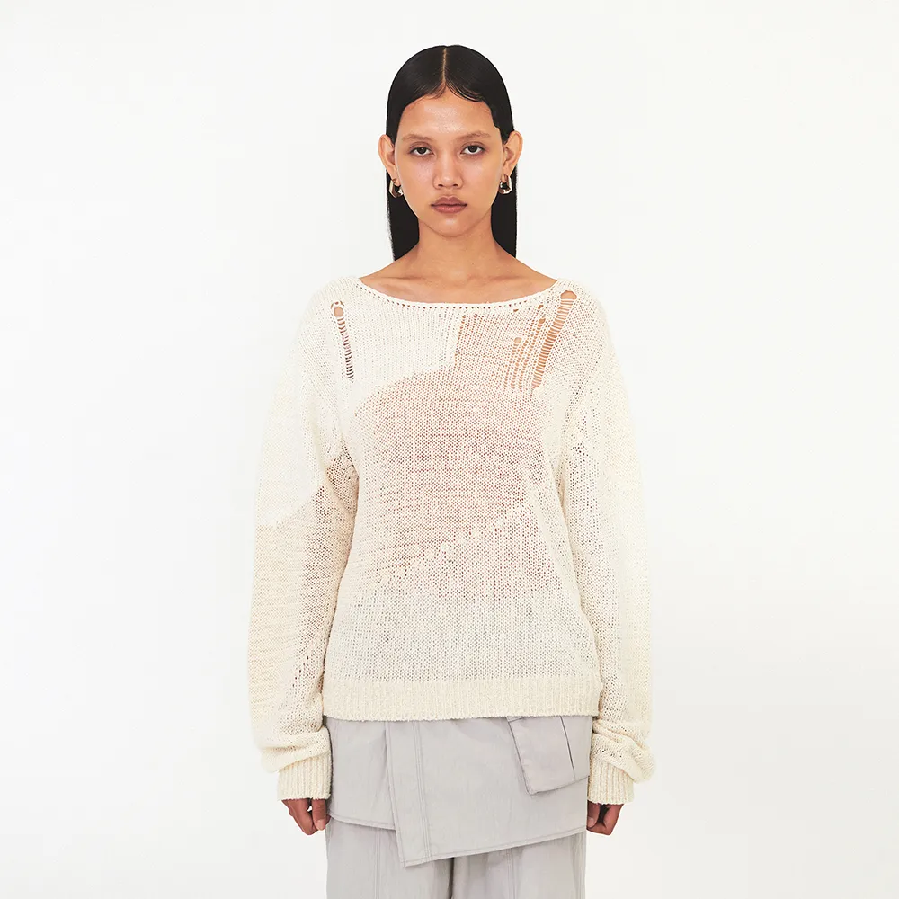 LOOSE WEAVING KNIT (ivory) - 감도 깊은 취향 셀렉트샵 29CM