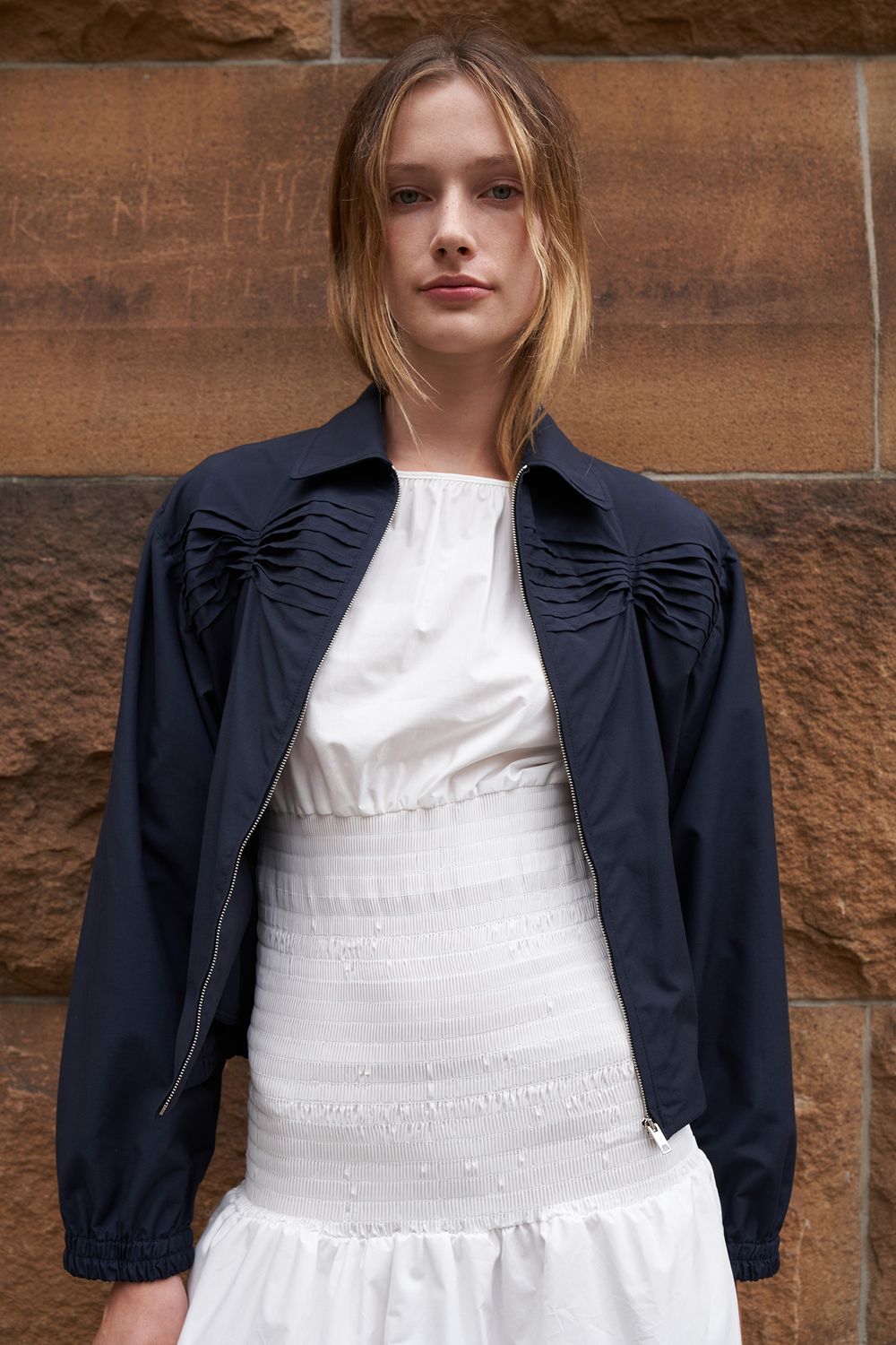 PINTUCK BOMBER JACKET DARK LAKE - 감도 깊은 취향 셀렉트샵 29CM